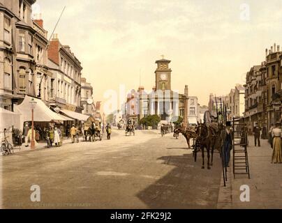 Old Town Hall, Worthing, Victorian period Stock Photo - Alamy