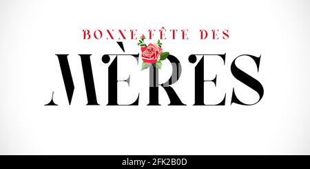 Mothers Day French Bonne Fete Des Meres Design Stock Vector Image & Art ...