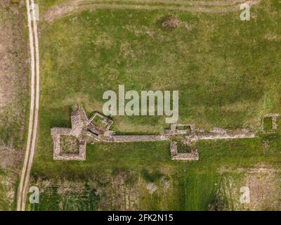 The ruins of the ancient Roman Garrison City of Capernaum in Israel ...