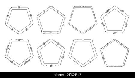 Dividers chapter, decorations and delimiters set. Frame elements with ...