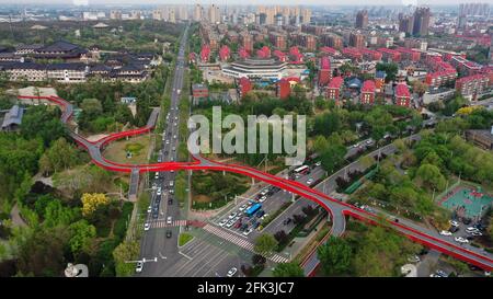 Aerial photo of Tianjin on Bohai Bay, China Stock Photo - Alamy