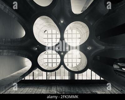 The open atrium in the Zeitz Museum of Contemporary Art Africa. The ...