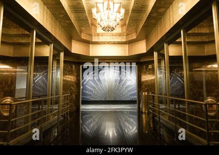 Empire State Building Elevator Inside
