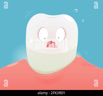 Vector illustration of gingival recession Stock Vector Image & Art - Alamy