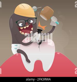 symptoms dental cavity vector illustration Stock Vector Image & Art - Alamy