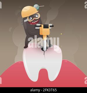 symptoms dental cavity vector illustration Stock Vector Image & Art - Alamy