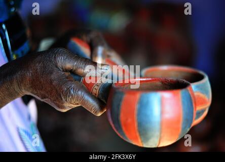 Venda clay pots, South Africa Stock Photo - Alamy