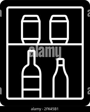 Mini hotel black icon, vector sign on isolated background. Mini hotel ...