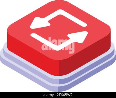 Repost arrow icon. Cartoon of repost arrow vector icon for web design ...