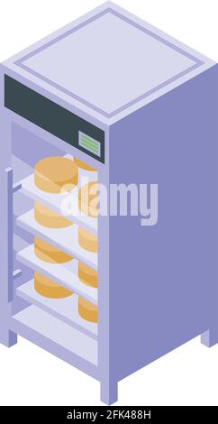 Coagulation cheese machine icon. Cartoon of coagulation cheese machine ...