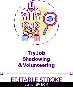 Job shadowing concept icon Stock Vector Image & Art - Alamy