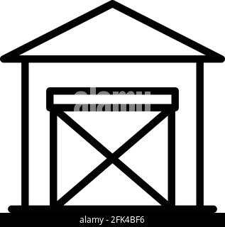 Ranch bar icon. Outline Ranch bar vector icon for web design isolated ...