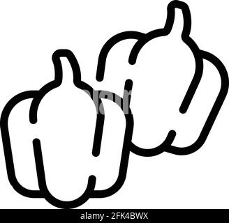 Paprica icon, outline style Stock Vector Image & Art - Alamy