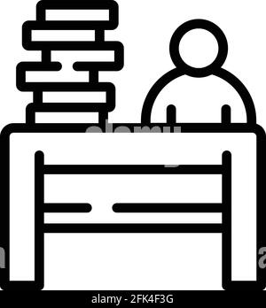 Rush job calendar icon. Outline Rush job calendar vector icon for web ...