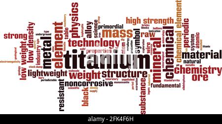Titanium word cloud concept. Collage made of words about titanium ...