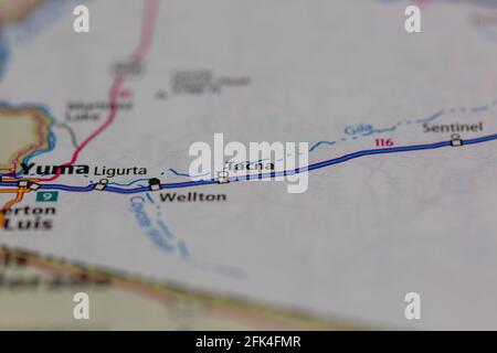 Map of Tacna Stock Photo - Alamy