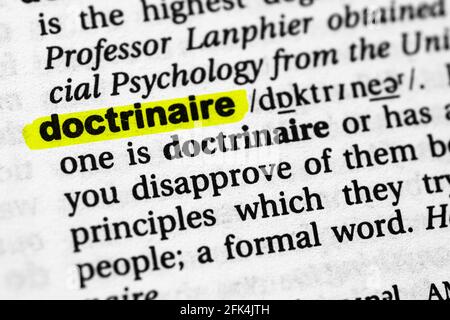 Highlighted doctrine word concept and meaning Stock Photo - Alamy