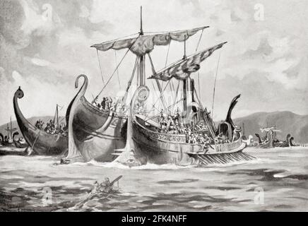 First Punic War, Ancient Roman Corvus Stock Photo - Alamy