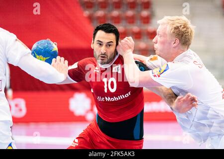 Winterthur, Axa Arena, Handball EM Qualification, Switzerland. 04th Aug ...