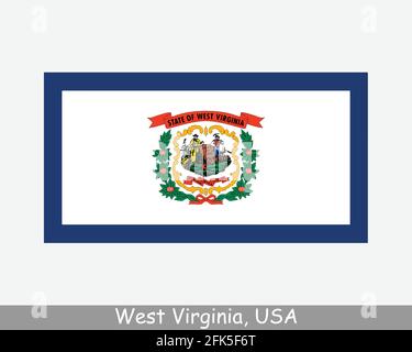 West Virginia state of United States of America, USA. Simplified thick ...