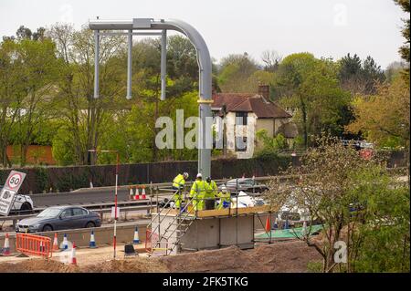 Dorney Reach, Buckinghamshire, UK. 27th April, 2021. A house in Dorney ...