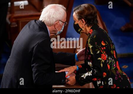 Sen. Bernie Sanders, I-Vt., arrives to the U.S. Capitol for votes ...