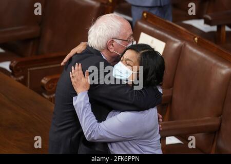 Sen. Bernie Sanders, I-Vt., arrives to the U.S. Capitol for votes ...
