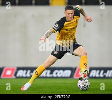 Dresden, Germany. 28th Apr, 2021. Football: 3. league, SG Dynamo ...