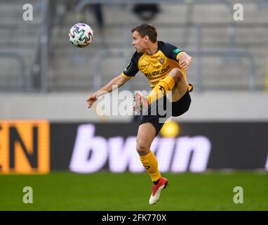 Dresden, Germany. 28th Apr, 2021. Football: 3. league, SG Dynamo ...