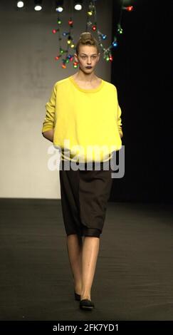 CLOTHES DESIGNER SHELLEY FOX COLLECTION FEBRUARY 2001 Stock Photo - Alamy