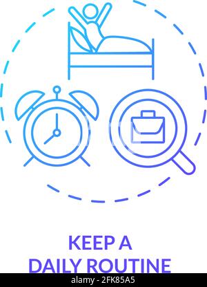 Keep a daily routine concept icon Stock Vector Image & Art - Alamy