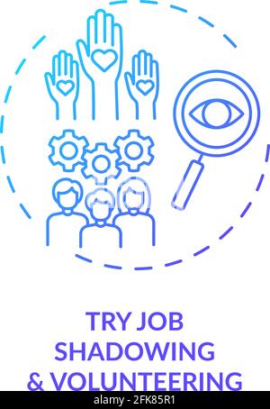 Job shadowing concept icon Stock Vector Image & Art - Alamy