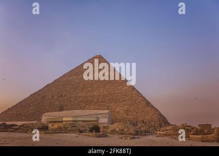 View the Mortuary Temple Of Khufu at Giza Pyramid complex revealing ...