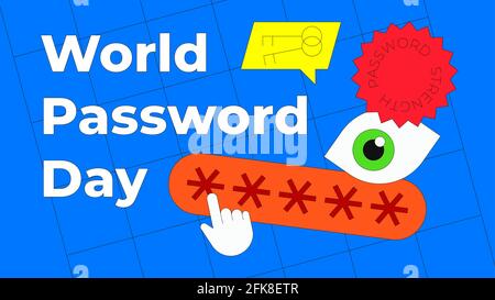 World Password Day. Holiday concept. Template for background, banner ...
