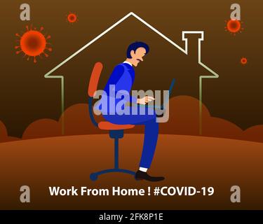 covid 19 virus fight and man with shield and sword fighting design of ...