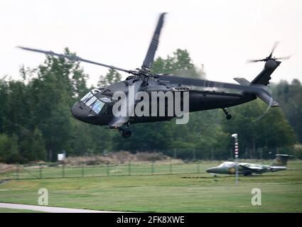 Helikopter 16, HKP 16, The Sikorsky UH-60 Black Hawk, at Malmen Airbase ...
