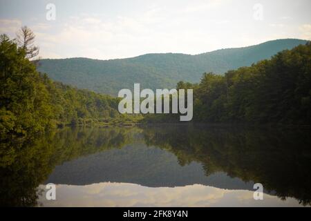 Hidden Lake in Dahlonega, Georgia Stock Photo - Alamy