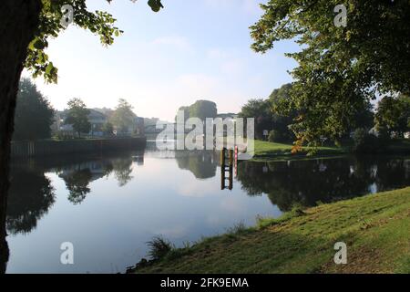 Meppen, Emsland, Germany Ems/Dortmund-Ems-Kanal Stock Photo - Alamy