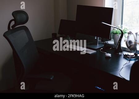 Comfortable workplace for designer, retoucher, photographer or artist ...