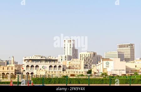 Al Koot Fort in Doha, the capital of Qatar. The Middle East Stock Photo ...