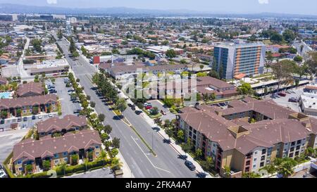 Daytime aerial view of Norwalk, California, USA Stock Photo - Alamy