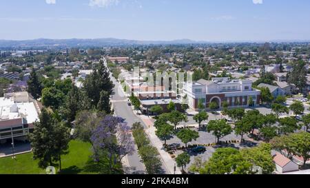 Daytime aerial view of Chino, California, USA Stock Photo - Alamy