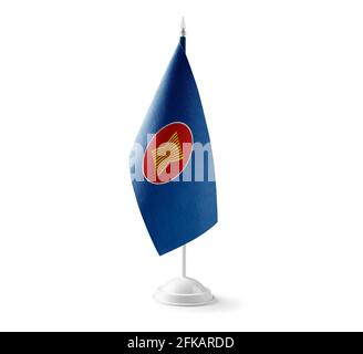 Small national flag of the ASEAN on a white background Stock Photo - Alamy