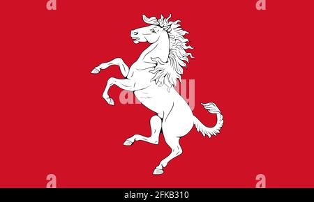 Flag of Kent Stock Photo - Alamy