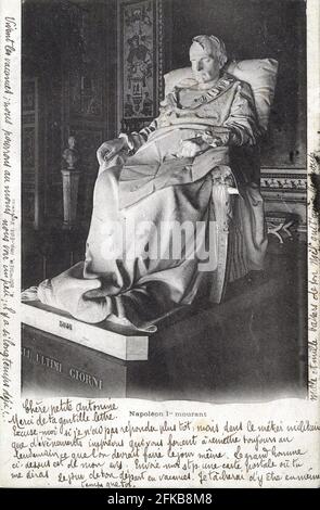 Napoleon I dying in Saint-Helena. 1815 Paris, Fondation Napoléon Stock ...