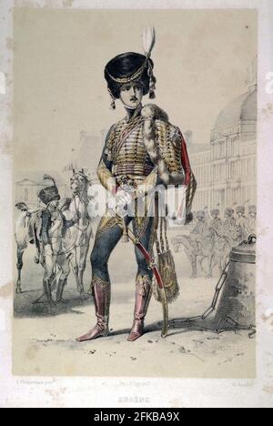 Prince Eugene Beauharnais, stepson of Napoleon, in uniform of a Colonel ...