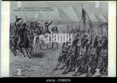 Egypt: Battle of the Pyramids. July 1798 Stock Photo - Alamy