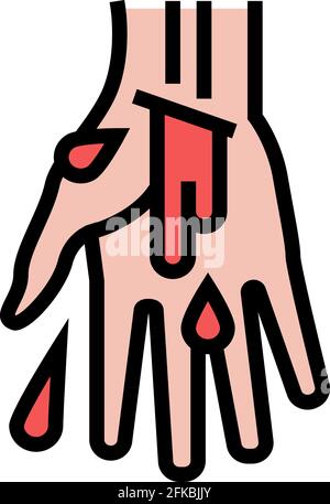 vector illustration of a Arterial and venous bleeding Stock Vector ...