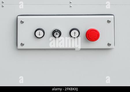 Elevator interior control panel with Braille dots buttons lift ...