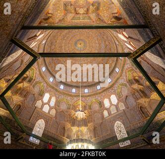 detail of dome, Interior, tomb of Imam al-Shafi'i, Cairo, Egypt Stock ...